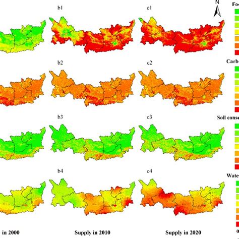Spatio Temporal Pattern Of Ess Supply In Mainstem Of Weihe River