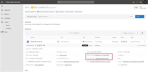 Block Outdated Operating Systems With Cloud App Security JanBakker Tech