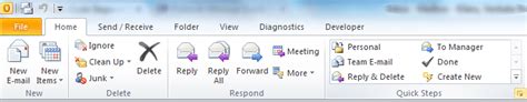 Outlook Manage Quick Steps Codesteps