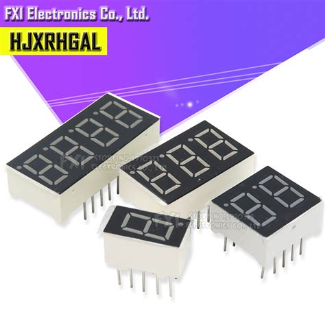 5PCS 0 4inch LED Display 7 Segment 2 Bit 3 Bit 4 Bit Digit Tube Red Common Cathode Anode