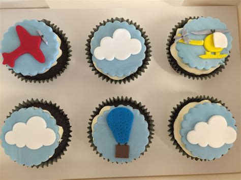Plane And Hot Air Balloon Cupcakes Fantasy Cakes