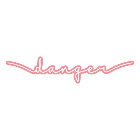 Das Wort Gefahr In Rosa Geschrieben Png Und Svg Design Für T Shirts