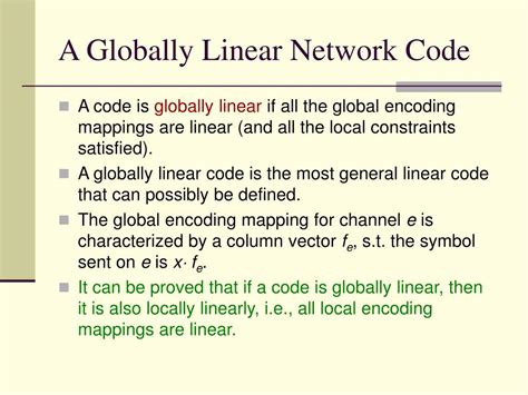 ppt network coding theory consolidation and extensions powerpoint