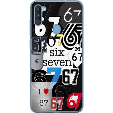 Samsung Galaxy A11 Genomskinligt Skal 67 Meme Sex Sju Kollage Viralt