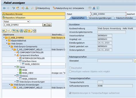 web dynpro anwendung in abap implementieren anwendungen