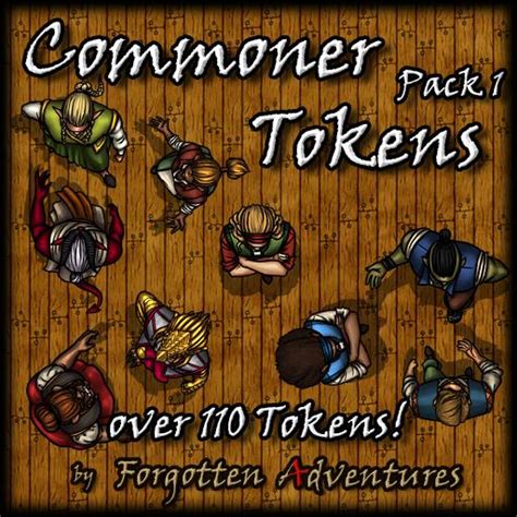 Commoner Tokens Pack 1 Roll20 Marketplace Digital Goods For Online
