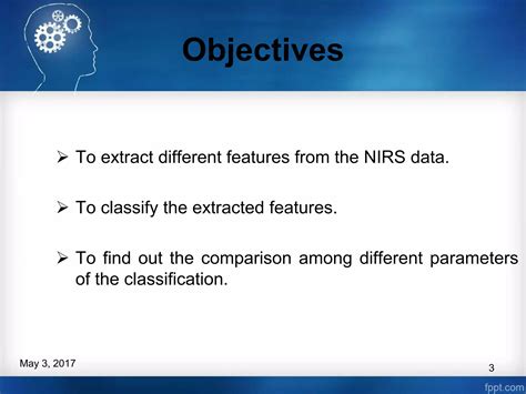 Feature Extraction And Classification Of Nirs Data Pptx