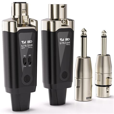 Buy Facmoguwireless Microphone Transmitter Receiver System Uhf Xlr Wireless Mic Adapter System