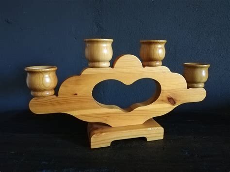 Smalandsslojd Design Stig Johnsson Varnamo Sweden Wooden Candle Holder Etsy