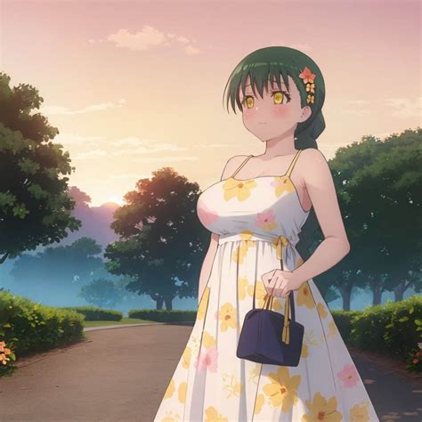 Sanae Shikikagami Yellow Eyes Image Created By Tensor Art