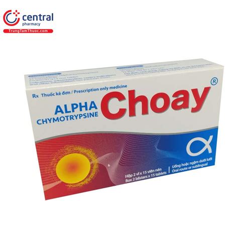 Thuốc Alpha Choay Giảm Sưng Phù Nề Sau Chấn Thương