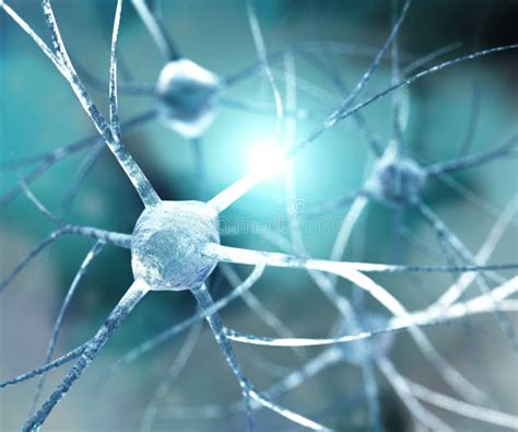 Close Up Neuron Neural Network Stock Illustration Illustration Of