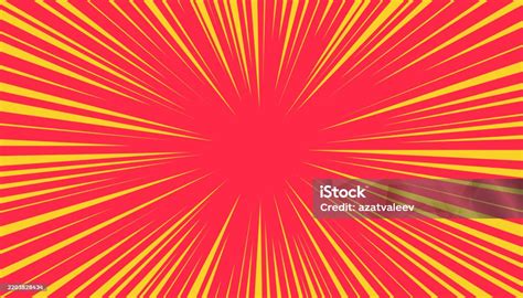 빛나는 모션 스트리크가 있는 슈퍼히어로 스피드 효과 밝은 방사형 선과 에너지 폭발을 특징으로 하는 만화 스타일의 배경 만화