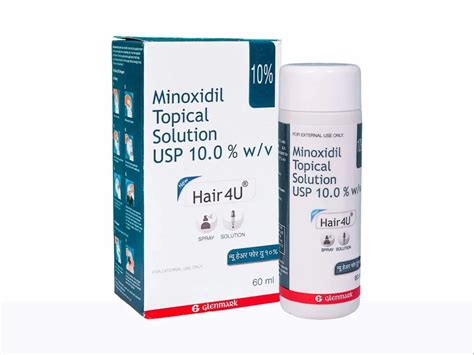 Hair 4u 10 Solution Minoxidil Bottle At ₹ 80 Box Minoxidil Solution