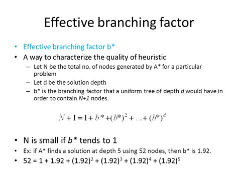 how to calculate effective branching factor kendallminmaxwell
