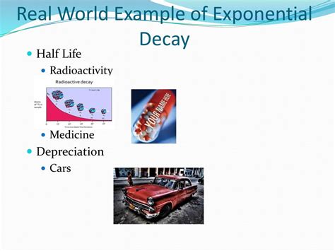 Exponential Decay Examples In Real Life