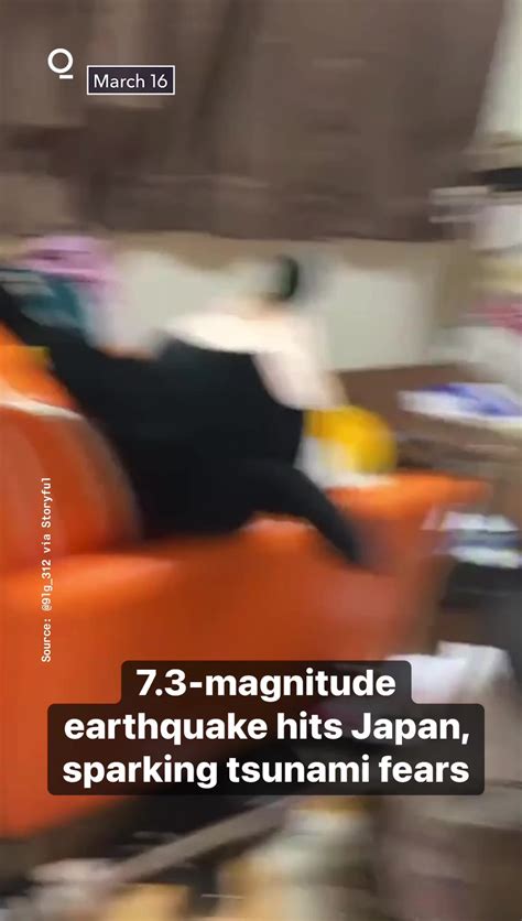 A Powerful 73 Magnitude Earthquake Struck Off The Coast Of Fukushima