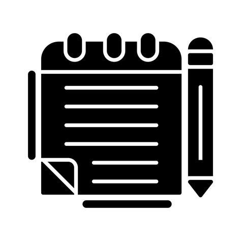 Notepad Vector Icon 14734238 Vector Art At Vecteezy