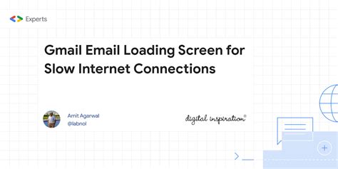 Gmail Email Loading Screen For Slow Internet Connections