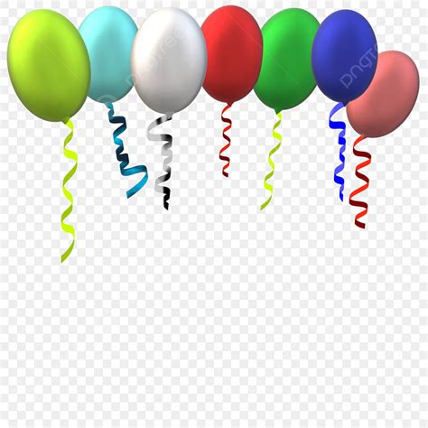 Globo Con Cinta PNG Globo Globos Celebración PNG y Vector para
