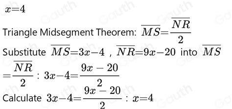 Solved Sm 3x 4 And Rn 9x 20 Find The Value Of X A 4 B 12 C 16 D