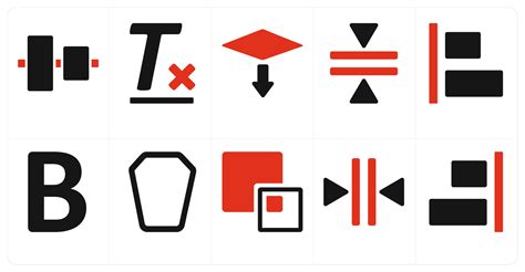 A Set Of 10 Editingtools Icons As Symmetrical Scale Symmetry 47523170 Vector Art At Vecteezy