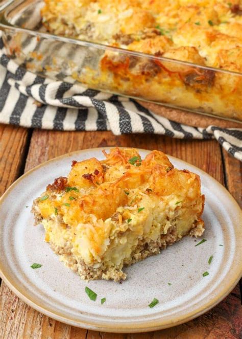 Tater Tot Breakfast Casserole Barefeet In The Kitchen Dine Ca