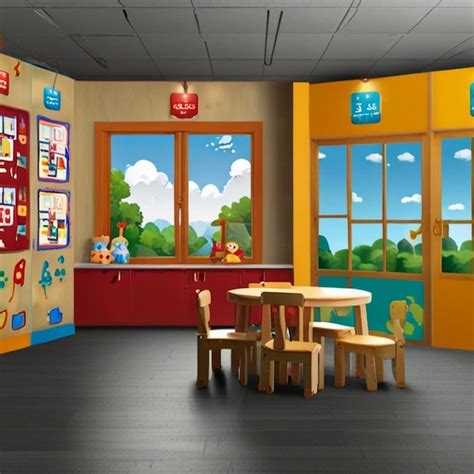 Premium Photo Empty Primary School Classroom