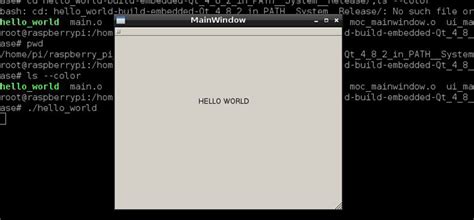 Hello World Program Using Qt In Raspberry Pi Part 3038