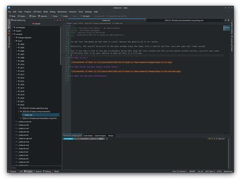 The Kate Text Editor Ui Improvements Kate