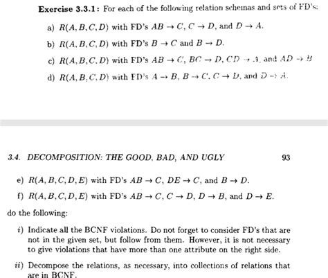 Solved Exercise 3 3 1 For Each Of The Following Relation
