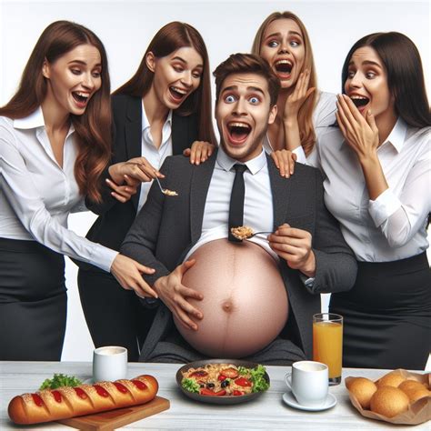 Swooning Over Their Mpregnant Coworker By Phumfphumfer On Deviantart
