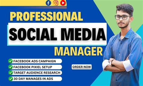 Professional Social Media Marketing Manager And Facebook Ads Campaign