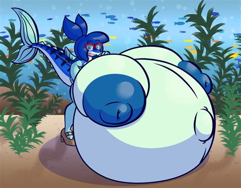 Rule 34 Anthro Big Breasts Blue Body Blue Eyes Blue Hair Blue Nipples