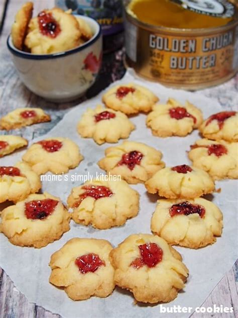 Resep Butter Cookies 4 Bahan Saja Monic S Simply Kitchen