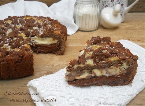 Sbriciolata Con Mascarpone E Nutella Golosa Dolcezza Ricette Dolci