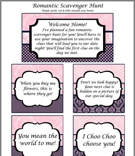 Pin By Illtcuu On Date Night Romantic Scavenger Hunt Romantic How