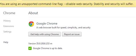 Disable Web Security Flag Deprecated In Chrome 3501916114 M