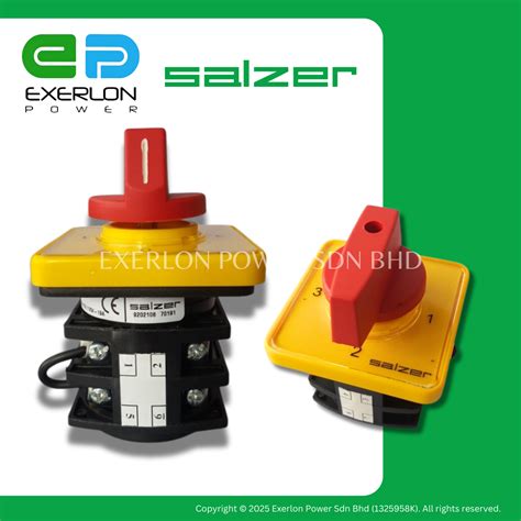 Salzer Multi Step Selector Switch 25a 32a 40a 63a 0 1 2 3 61060 1pole