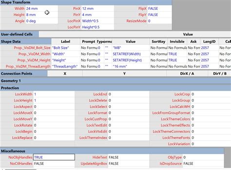 update any visio shapesheet cell with external data bvisual