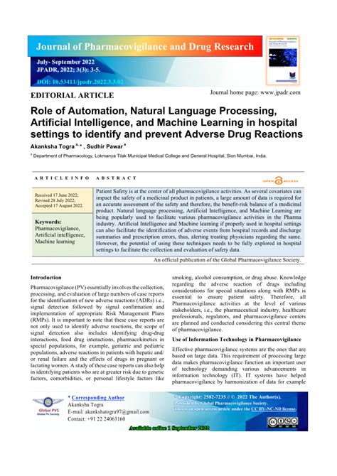 Pdf Role Of Automation Natural Language Processing Artificial