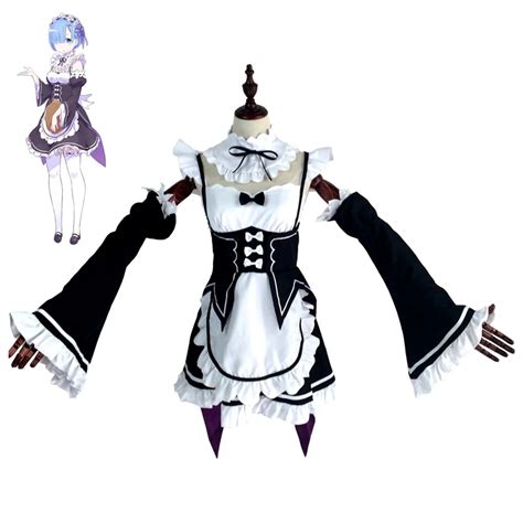Rezero Kara Hajimeru Isekai Seikatsu Ramrem Maid Dress Cosplay Party