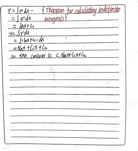 Solved Find The General Solution Of Y X 1 A Y Xln X C1x B Y Xln