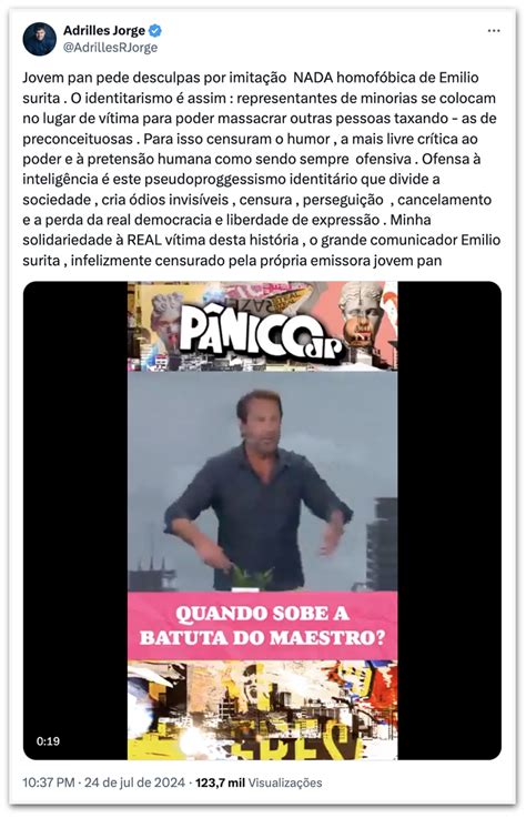 Jovem Pan Pede Desculpas Após Surita Imitar Jornalista Da Globo