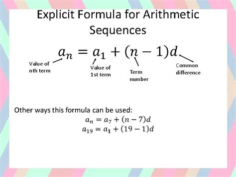 Warmup 10 2 Arithmetic Sequences Series Learning Targets