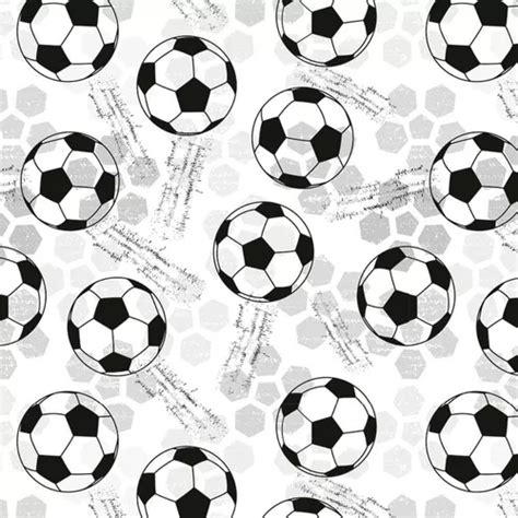Papel De Parede Adesivo Decorativo Bolas De Futebol 1 50m