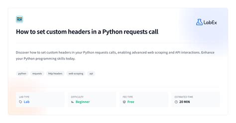 How To Set Custom Headers In A Python Requests Call Labex