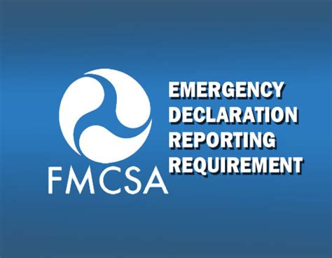 Fmcsa Emergency Declaration Reporting Requirement Due Oct 5 Land Line