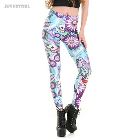 Retro Pencil Leggings Women Fitness Punk Rock Legging Female Gothic