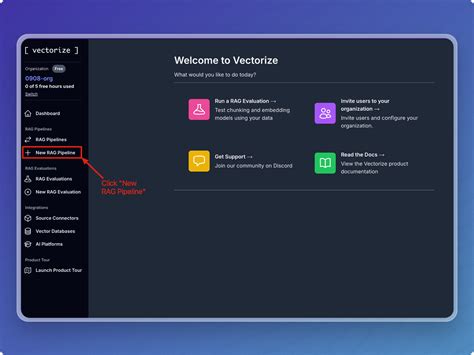 rag pipeline quickstart vectorize docs